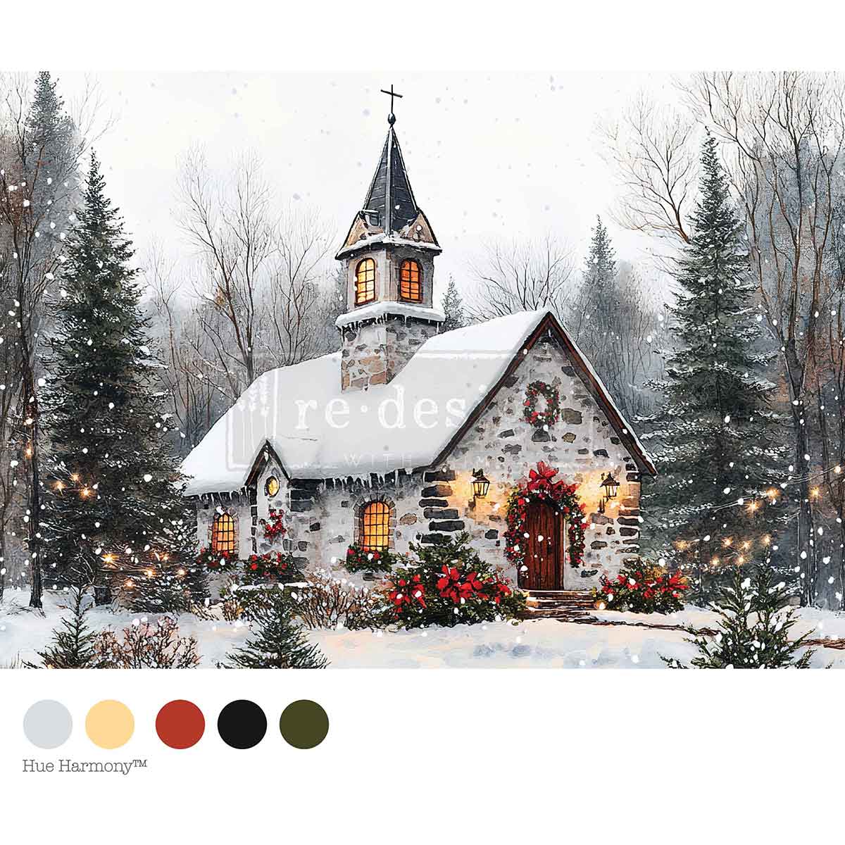 Redesign A4 Decoupage - Cozy Barn Blessings - 1 sheet, 21cm x 29.6cm ...