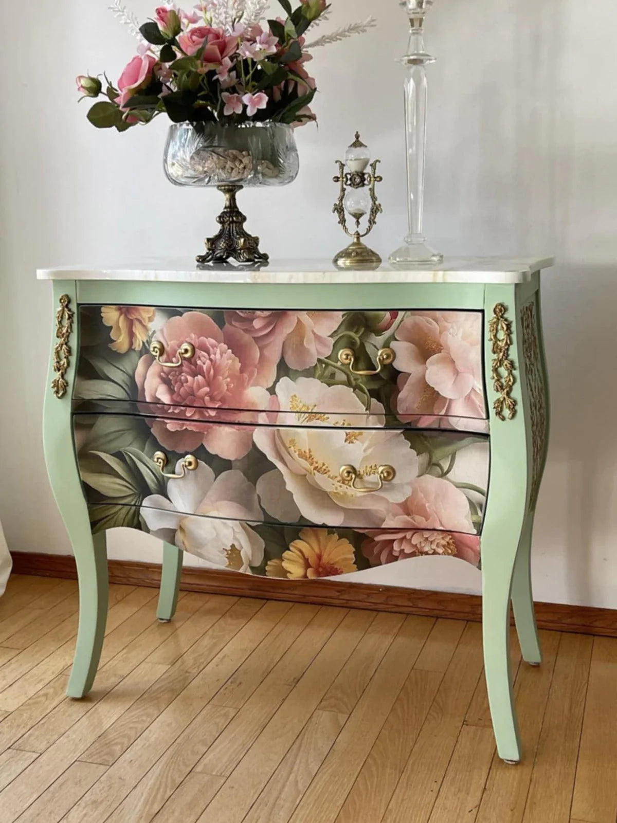 Summer Blush - Mint Decoupage Paper – Rescue Recycle Reuse