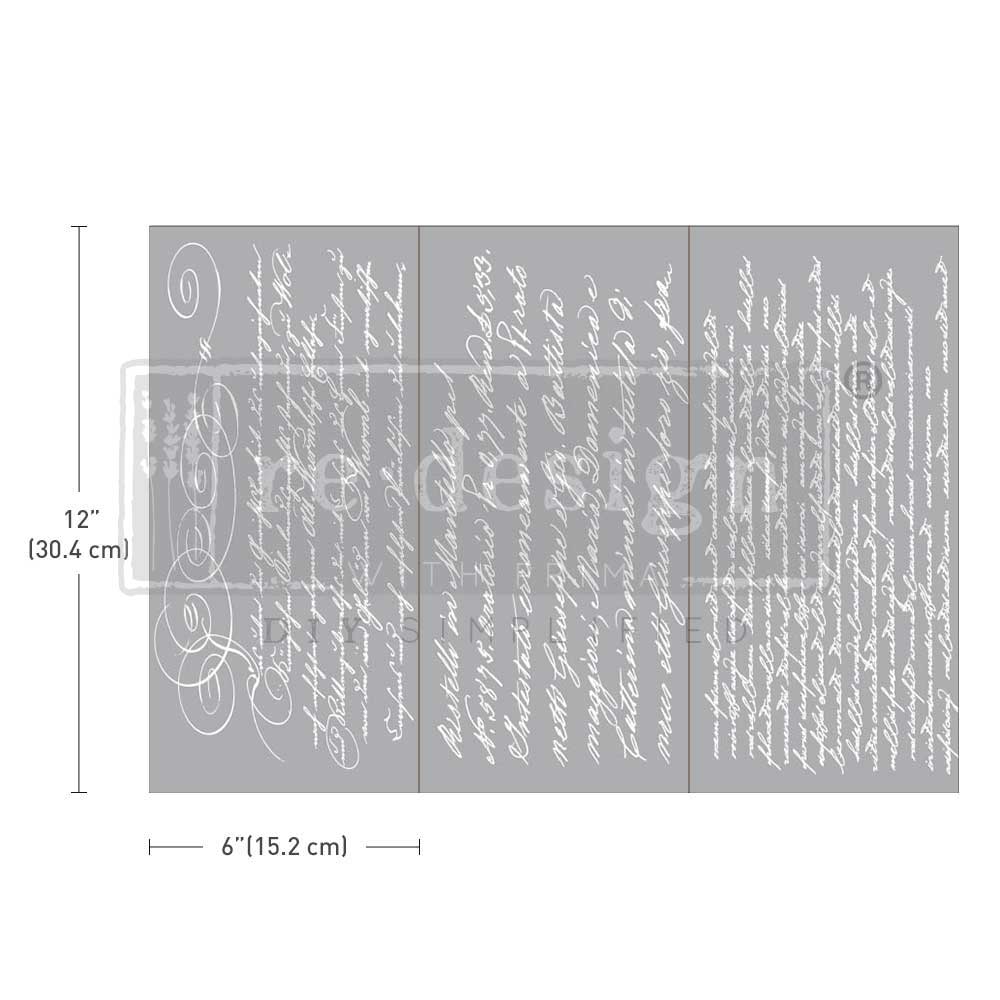Redesign Small Transfers - Secret Letter II - 3 sheets, 6" x 12 ...